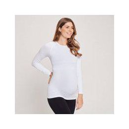 MP Women's Maternity Seamless Long Sleeve T-Shirt — Weiß - XS