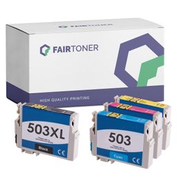 FairToner 4er Multipack Set kompatibel für Epson C13T09R94010 / 503XL / 503 Druckerpatronen