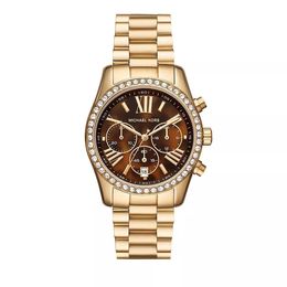 Michael Kors Uhr - Lexington Lux Chronograph Stainless Steel Watch - in silber - Uhr für Damen