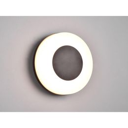 REALITY LEUCHTEN - led Außenwandleuchte morena ø 25cm Lichtfarbe einstellbar Schwarz Weiß