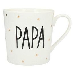 Depesche Kaffeebecher mit Aufschrift: Papa weiß/gold 0,3 l