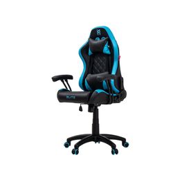 Elite Gaming-Stuhl f&uuml;r Kinder PULSE, ergonomisch, bis 120kg, verstellbare H&ouml;he, Wippmechanik, Kissen (Schwarz/Blau)