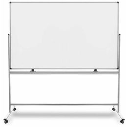 Floordirekt Whiteboard speziallackiert Mobil & drehbar 220 x 120 cm - Weiß