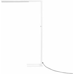 Beliani LED-Stehlampe Weiß Metall 194 cm mit Regler Dimmbar Modern Büro Ausstattung Leseleuchte Arbeitsleuchte Architektenlampe - Weiß