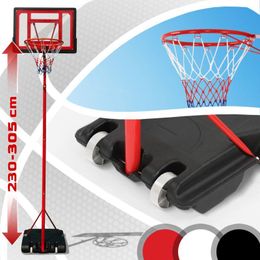 Vendomnia - Basketballkorb Basketballständer Basketballanlage mit Ständer & Brett für Kinder, Jugendliche & Erwachsene, höhenverstellbare 230