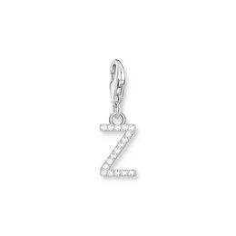 Thomas Sabo Charm-Anhänger Buchstabe Z mit weißen Steinen Silber