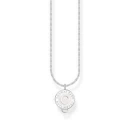 Thomas Sabo Member Charm-Kette mit weißem Charmista Coin Silber