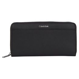 Calvin Klein Geldbörse CK MUST LG Z/A WALLET W/SLIP, in schlichtem Design, schwarz