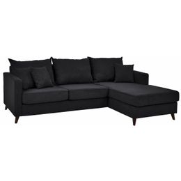 Guido Maria Kretschmer Home & Living Guido Maria Kretschmer Home&Living Ecksofa Renesse, lose Kissen, Keder an Sitzkissen, schwarz