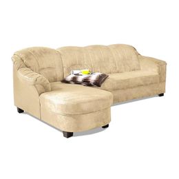 Home Affaire Ecksofa Budapest, wahlweise mit Bettfunktion, mit Recamiere oder Ottomane, beige