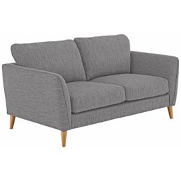 Home Affaire 2-Sitzer MARSEILLE Sofa 170 cm, mit Massivholzbeinen aus Eiche, verschiedene Bezüge und Farbvarianten, silberfarben