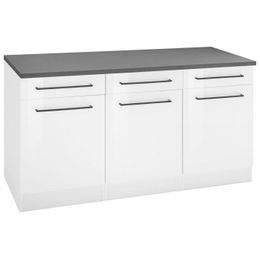 HELD MÖBEL HELD MÖBEL Unterschrank Tulsa 150 cm breit, 3 Schubkästen, 3 Türen, auch als Sideboard verwendbar, weiß