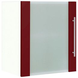 Wiho-Küchen wiho Küchen Glashängeschrank Flexi2 Breite 50 cm, rot|weiß