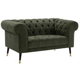 Guido Maria Kretschmer Home & Living Guido Maria Kretschmer Home&Living Chesterfield-Sofa Tinnum, grün