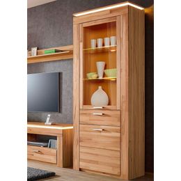 VOGL Möbelfabrik Vitrine Höhe 209 cm, beige