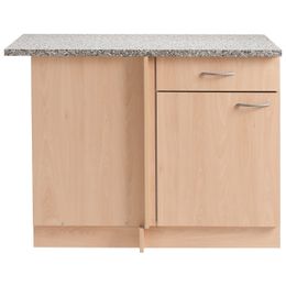 Wiho-Küchen wiho Küchen Eckunterschrank Kiel 110 cm breit, beige