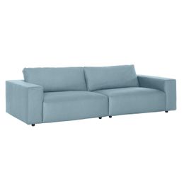 Gallery M branded by Musterring Big-Sofa LUCIA, in vielen Qualitäten und 4 unterschiedlichen Nähten, 3-Sitzer, blau
