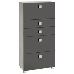 Schildmeyer Midischrank Quadra, grau