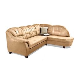 Home Affaire Ecksofa Budapest, wahlweise mit Bettfunktion, mit Recamiere oder Ottomane, beige