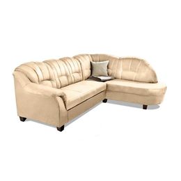 Home Affaire Ecksofa Budapest, wahlweise mit Bettfunktion, mit Recamiere oder Ottomane, beige