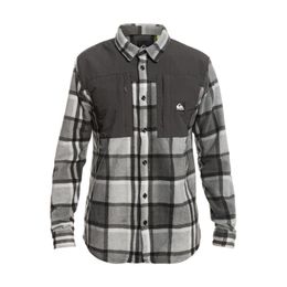 Quiksilver Langarmhemd »North Seas« Gray Violet Checks XL - US-Größen US-Größen XL Material: FleeceStoff aus recyceltem Polyester