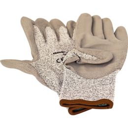MAUK (12 Paar) Schnittschutz Handschuhe Grau "Cut Resistant Glove" EN388 Schnittstufe 5 Gr&ouml;&szlig;e 10" HPPE PU beschichtet