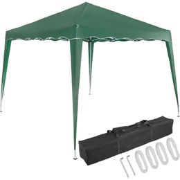 Casaria® Pavillon Capri 3x3m Pop-Up UV-Schutz 50+ Wasserdicht Winterfest mit Tasche Faltbar Stabil Camping Garten Faltpavillon Partyzelt grün