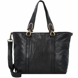 Campomaggi Schultertasche Leder 44 cm nero