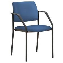 mayer Sitzmöbel mayer sitzmöbel Stapelstuhl Stoff Feststehend Blau 2518 590 x 560 x 830 mm 2 Stück