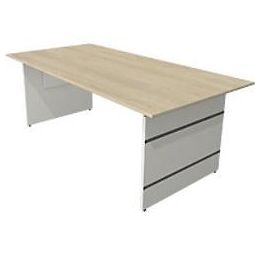 Kerkmann Form 4 Schreibtisch Rechteckig Ahorn Wange 2.000 (B) x 1.000 (T) x 760 (H) mm