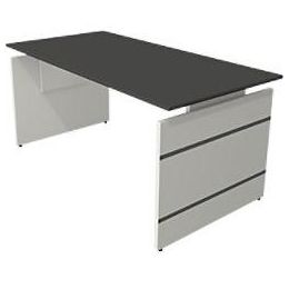 Kerkmann Form 4 Schreibtisch Rechteckig Anthrazit Wange 1.600 (B) x 800 (T) x 760 (H) mm