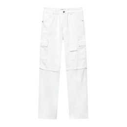 Pull&Bear Pull&bear Cargo Jeans female White size 40