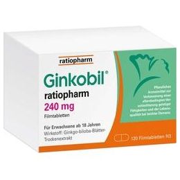 GINKOBIL-ratiopharm 240 mg Filmtabletten 120 St