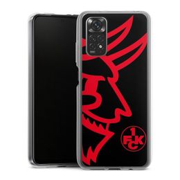 DeinDesign Handyhülle Offizielles Lizenzprodukt 1.FCK Dauerkarte, Xiaomi Redmi Note 11 4G Silikon Hülle Bumper Case Handy Schutzhülle, weiß