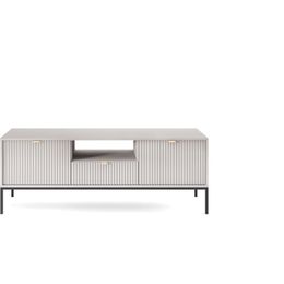 LAMELLI TV-Ständer/Lowboard im modernen Stil, Länge 154 cm in grau - Grey
