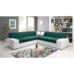 Sofa mit Schlaffunktion Textil/Kunstleder Stauraum nosmiss maxi MA120MH37 - Furnix