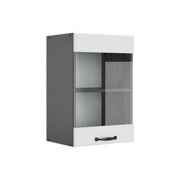 VICCO - Küchenschrank Glas R-Line, Weiß Landhaus, 40 cm