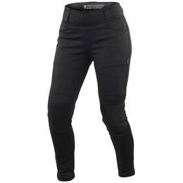 Falco Motorradhose Leggings für Damen, schwarz