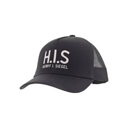 H.I.S Baseball Cap Mesh-Cap mit H.I.S.-Print, grau