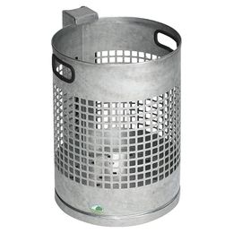 Var Außen-Abfallbehälter, Volumen 30 l, feuerverzinkt
