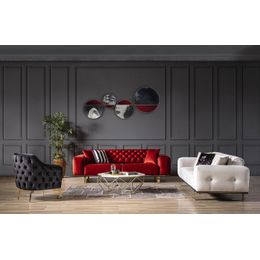 JVmoebel Wohnzimmer-Set Bunte Designer Sofagarnitur Couch 3+2+1 Sitzer Couchen Chesterfield