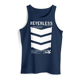 Neverless Tanktop Herren Tank-Top Techwear Trend Motive Japanese Streetstyle Military Fa mit Print