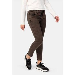 STOOKER WOMEN Slim-fit-Jeans Florenz Damen Stretch Jeans -Slim Fit- Chocolate Brown Wash
