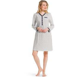 PASTUNETTE Nachthemd Damen Schlafshirt mit langem Arm (1-tlg) Baumwolle
