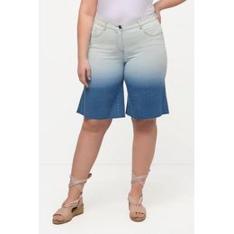 Ulla Popken 5-Pocket-Jeans Jeansshorts Mary Farbverlauf weites Bein