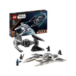 Lego Star Wars 75348 Mandalorianischer Fang Fighter vs. TIE Interceptor Bausatz, Mehrfarbig