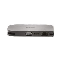 Kensington SD1610P, Dockingstation schwarz, USB-C, HDMI, VGA, LAN Geeignet für: Microsoft Surface Notebook/Tablet Anschlüsse: 1x RJ-45, 1x HDMI-Ausgang, 2x USB-A 3.2 (5 Gbit/s), 1x USB-C 3.2 (5 Gbit/s), 1x VGA-Ausgang Stromversorgung: USB-Betrieb Typ: Dockingstation