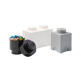 LEGO Speicherbaustein Multi Pack 3er, Aufbewahrungsbox grau, Gr. S Typ: Kiste Geeignet für: Spielzeug Material: Polypropen