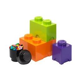 LEGO Speicherbaustein Multi Pack 4er, Aufbewahrungsbox orange, Gr. L Typ: Kiste Geeignet für: Spielzeug Material: Polypropen (recycelbar)