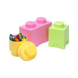 LEGO Speicherbaustein Multi Pack 3er, Aufbewahrungsbox hellgrün, Gr. S Typ: Kiste Geeignet für: Spielzeug Material: Polypropylen